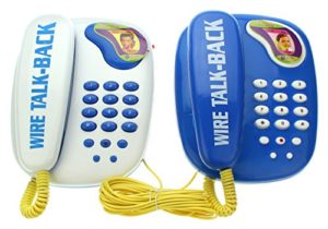 My First Phone Twin Telephones Wired Intercom Children’s Kid’s Toy ...