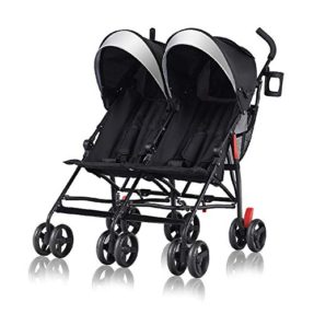 Cchainway Ultra-Lightweight Double Stroller – Side by Side Umbrella ...
